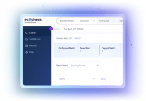 Sanction Screening & Exclusion Monitoring Platform | EcoCheck